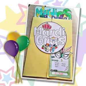 Mardi Gras Lapbook with Reading Comprehension Worksheets | Made By Teachers
