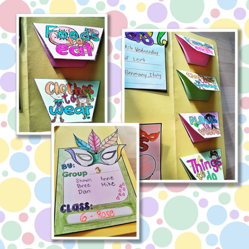 Mardi Gras Lapbook with Reading Comprehension Worksheets - Made By Teachers