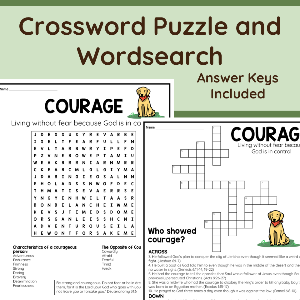 Courage - Christian Character Trait Packet | Made By Teachers