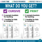 Montessori Work Plan Booklet, Weekly Progress Journal, Goal Setting ...
