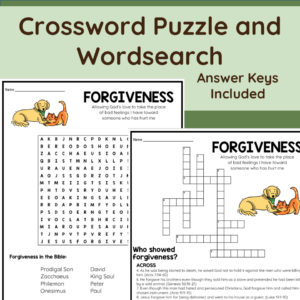 Forgiveness - Christian Character Trait Packet - Made By Teachers