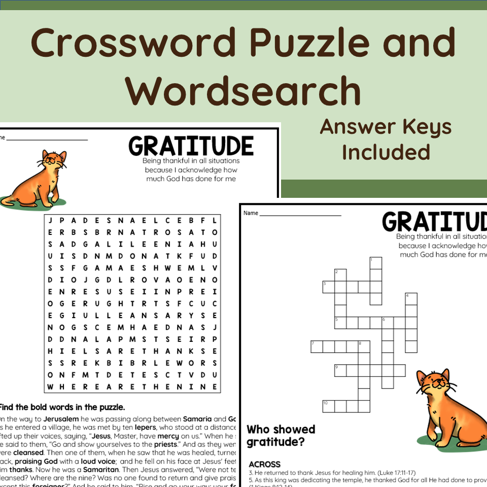 Gratitude - Christian Character Trait Packet | Made By Teachers