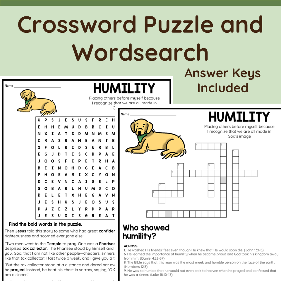 Humility - Christian Character Trait Packet | Made By Teachers