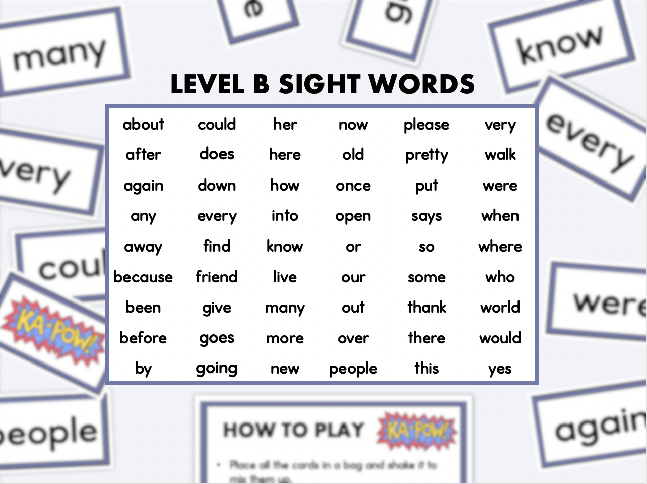1st Grade Sight Words Game | Made By Teachers