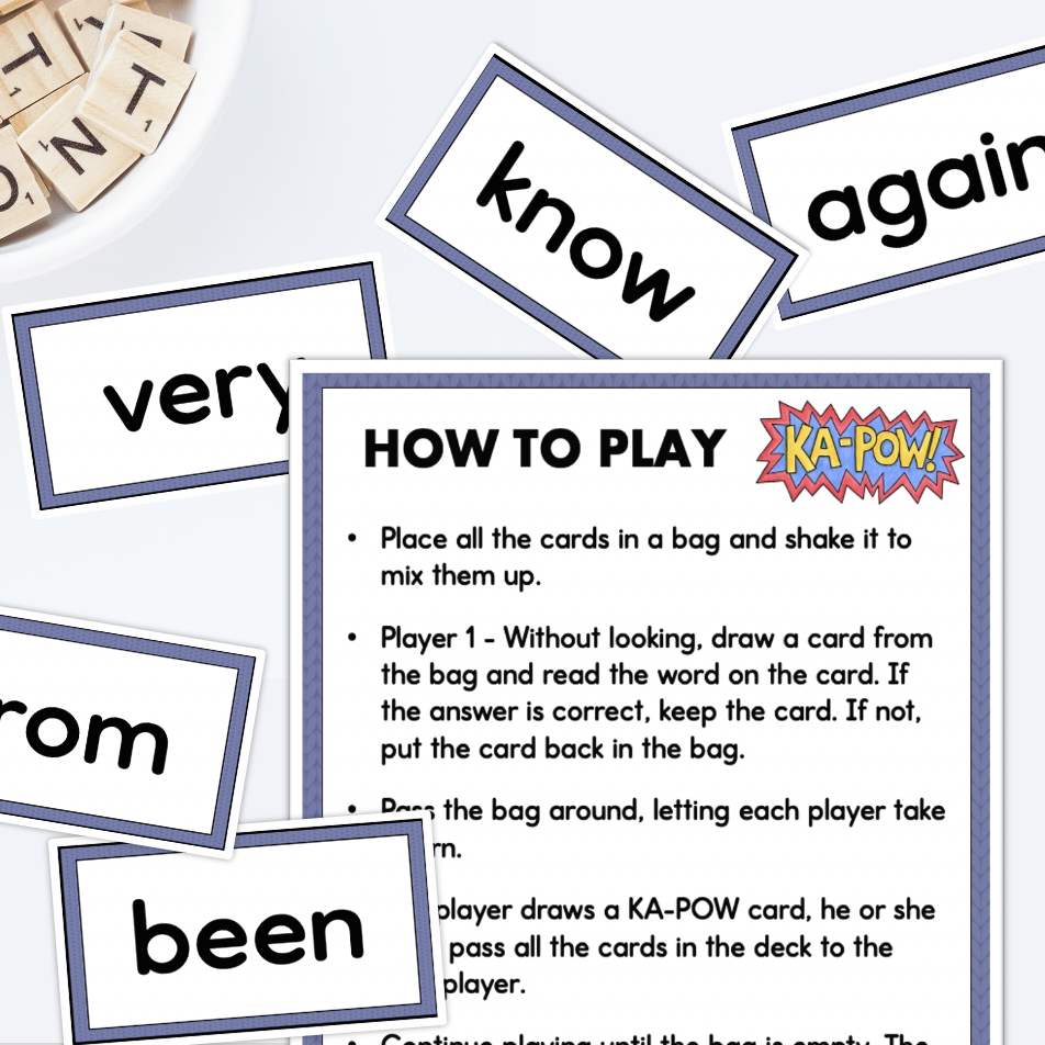 1st Grade Sight Words Game | Made By Teachers