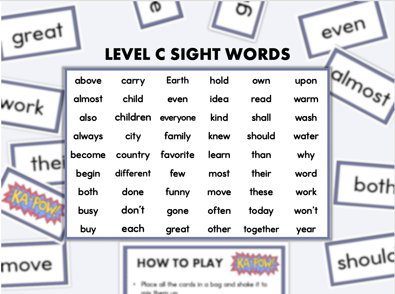 Sight Word Games BUNDLE Levels Kindergarten 1st 2nd 3rd Grade Sight ...