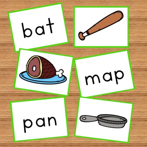 Short Vowel Flash Cards and Picture Cards - Short a | Made By Teachers