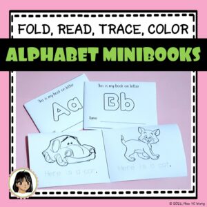 Alphabet mini books for Sight Word and Alphabet Tracing and Reading ...