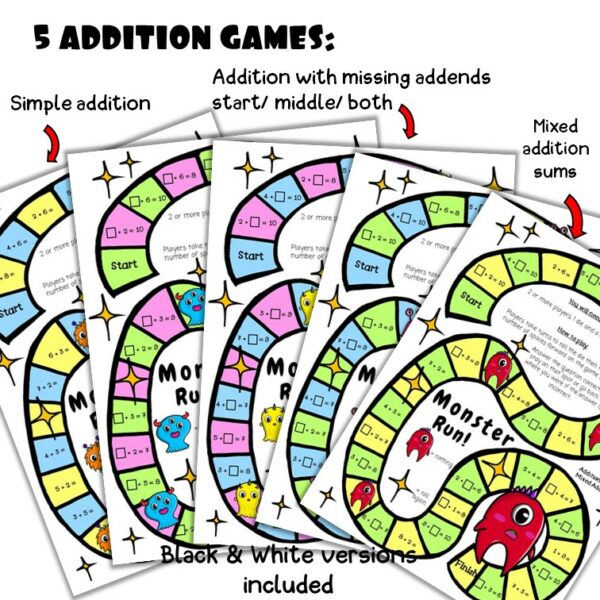 1st Grade Addition and Subtraction Games - Made By Teachers