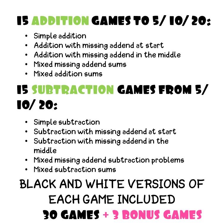 Games for Addition and Subtraction | Made By Teachers