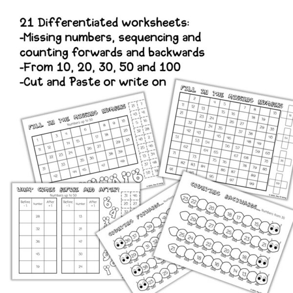 Number Sequencing Math Worksheets | Made By Teachers