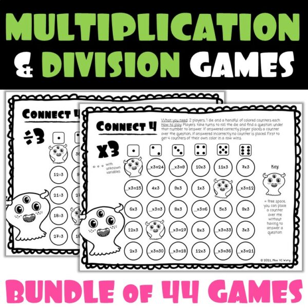 Multiplication And Division Games For Fact Fluency Made By Teachers