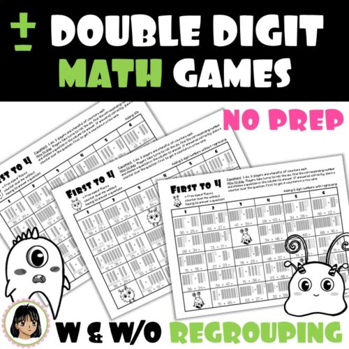 Two Digit Addition and Subtraction Games with Pictures | Made By Teachers