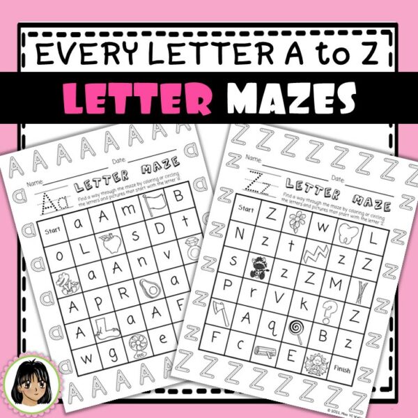 Letter Maze Worksheets | Made By Teachers