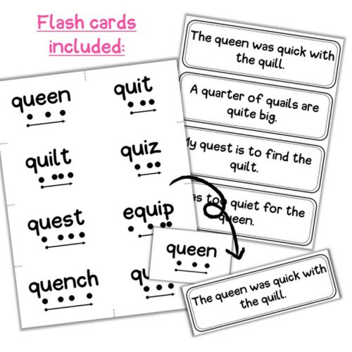 Consonant Digraph QU Worksheets, game and PPT Slides | Made By Teachers