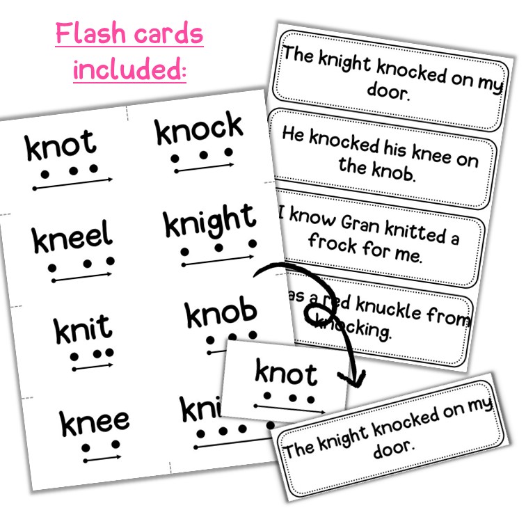 Consonant Digraph KN Worksheets, game and PPT Slides | Made By Teachers