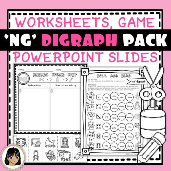 Consonant Digraph NG Worksheets, game and PPT Slides - Made By Teachers