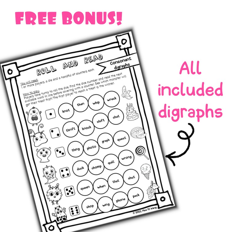 NO PREP Phonics bundle - Consonant Digraphs NG QU CK and more | Made By ...
