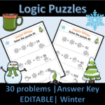 Winter Seasonal Logic Puzzles | Algebra 1 | Made By Teachers