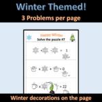 Winter Seasonal Logic Puzzles | Algebra 1 | Made By Teachers