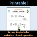 Winter Seasonal Logic Puzzles | Algebra 1 | Made By Teachers