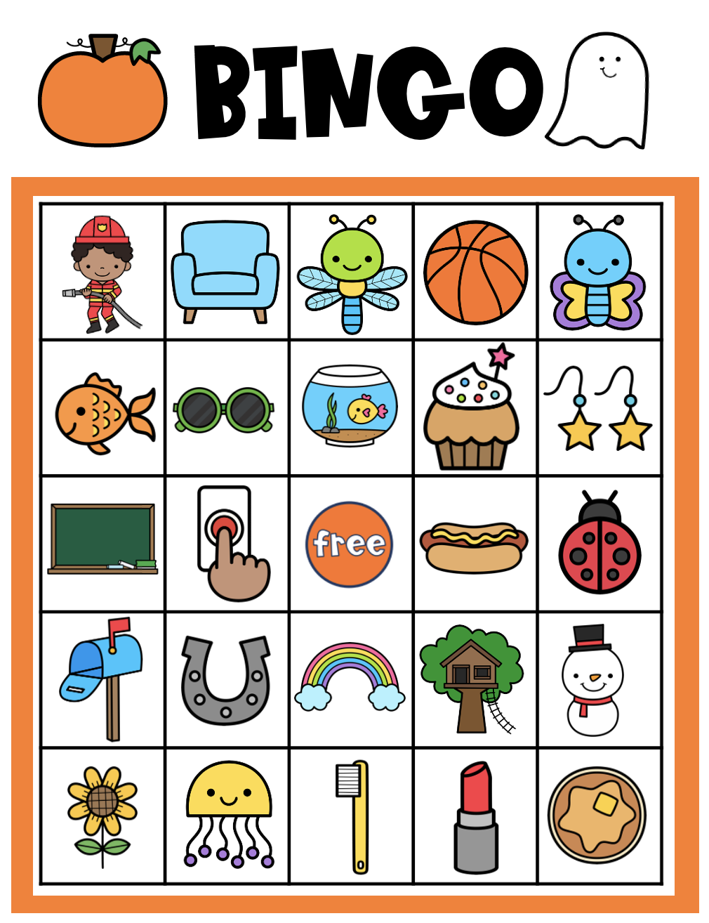 Halloween Compound Word Bingo with Digital Calling Slides | Made By ...