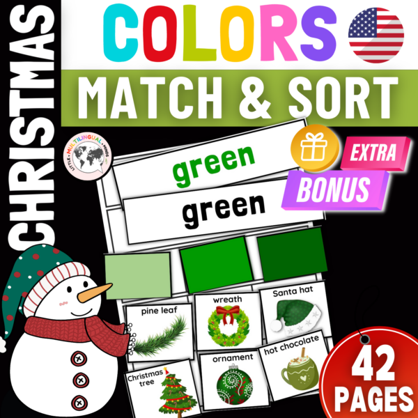 Christmas Activity: Sorting by Color Activity - Color Sorting - Color ...