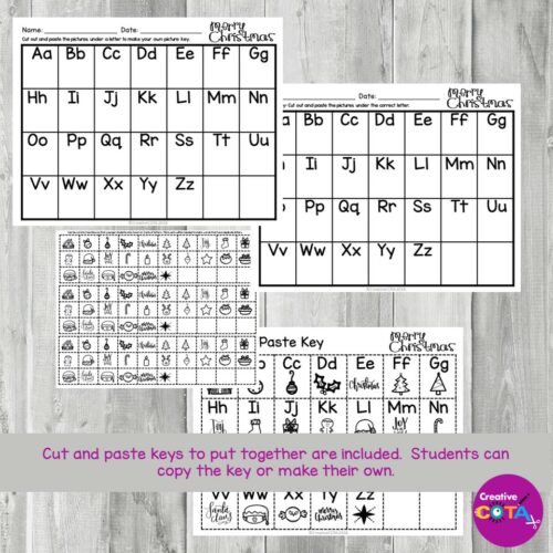 Christmas Handwriting Secret Code Activities and Worksheets - Made By ...