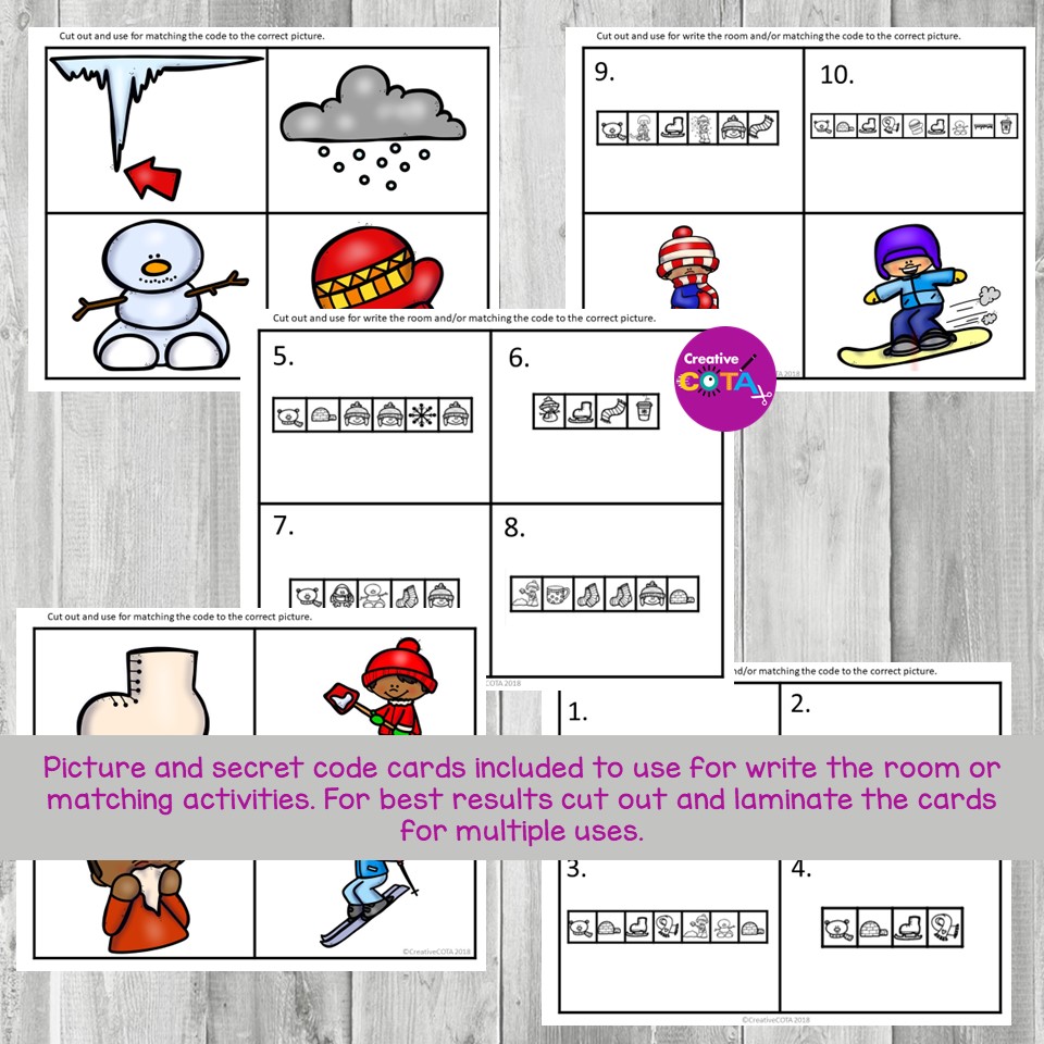 Winter Handwriting Secret Code Worksheets and Activities | Made By Teachers