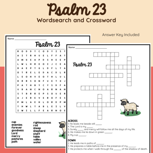 Psalm 23 Packet - Made By Teachers