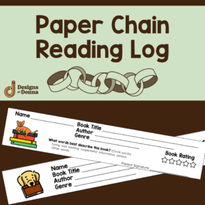 Reading Log Paper Chain | Made By Teachers