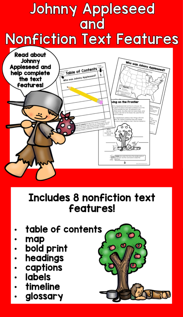 Johnny Appleseed and Nonfiction Text Features | Made By Teachers