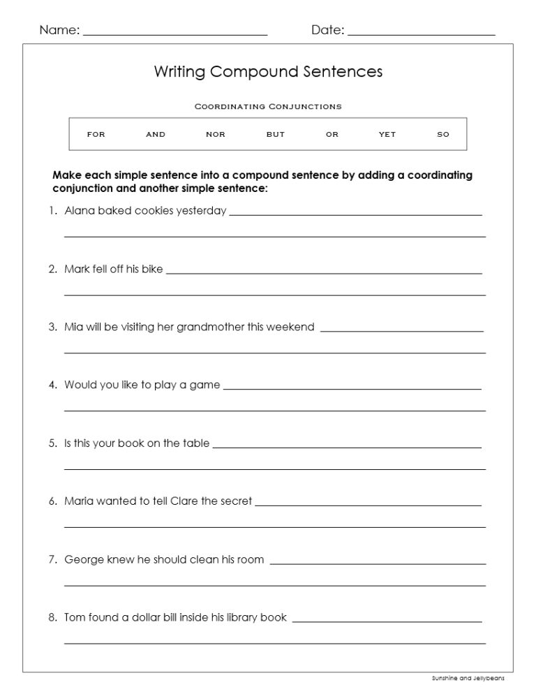 Coordinating & Subordinating Conjunctions - FANBOYS - Grades 3-4 - CCSS ...