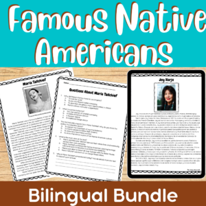 Native American Heritage Month Reading Passages Bilingual Bundle ...