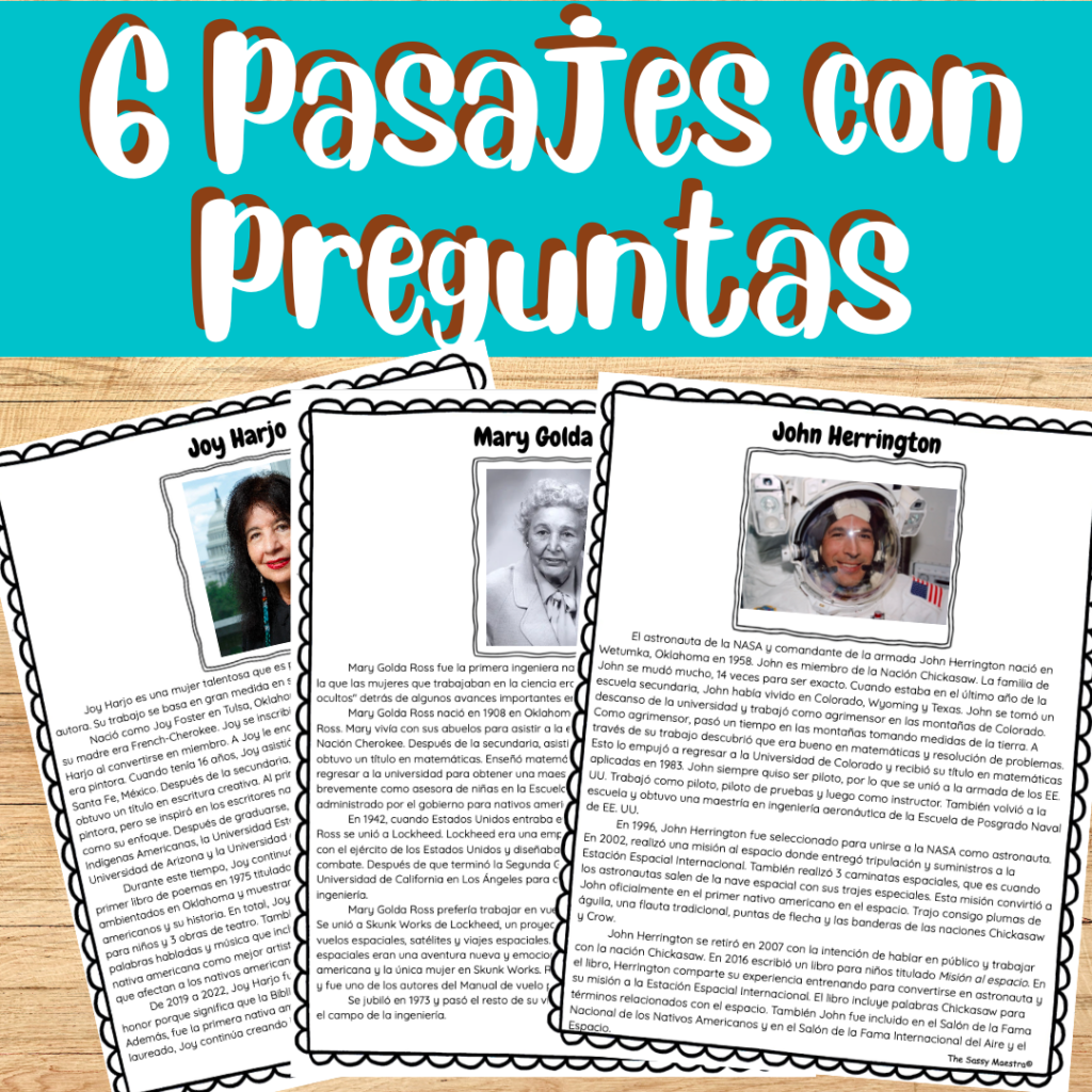 Native American Heritage Month Reading Passages Bilingual Bundle ...