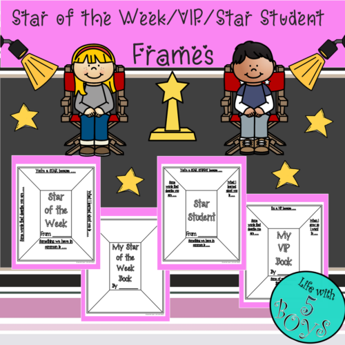Star of the Week l VIP l Star Student Activities | Made By Teachers