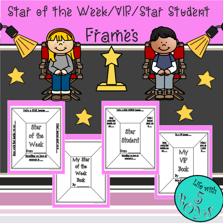 Star of the Week l VIP l Star Student Activities | Made By Teachers