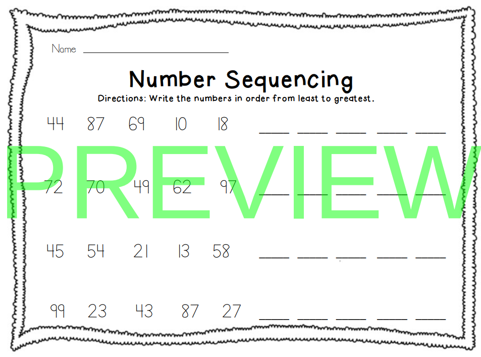 Number Sequencing and Number Sense Cut and Paste | Made By Teachers