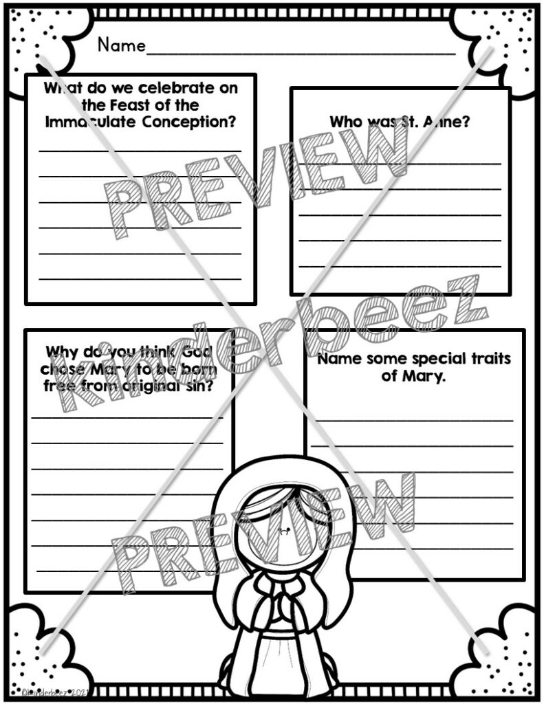 The Feast of the Immaculate Conception | Made By Teachers