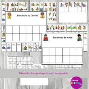 Social Emotional Learning Behavior Sort and Reflection sheet | Made By ...