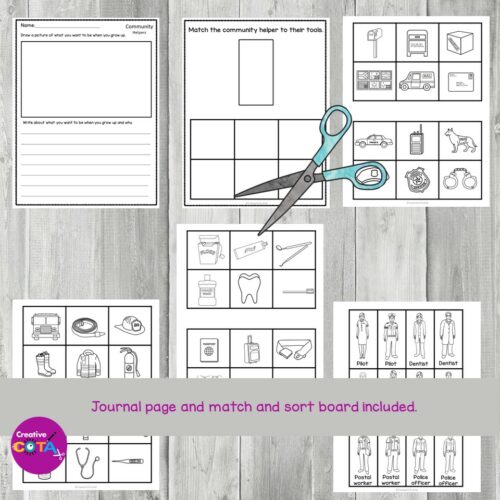 No Prep Community Helpers Worksheets and Activities | Made By Teachers