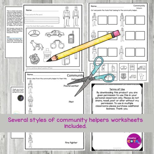 No Prep Community Helpers Worksheets and Activities | Made By Teachers
