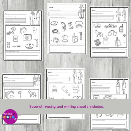 No Prep Community Helpers Worksheets and Activities | Made By Teachers