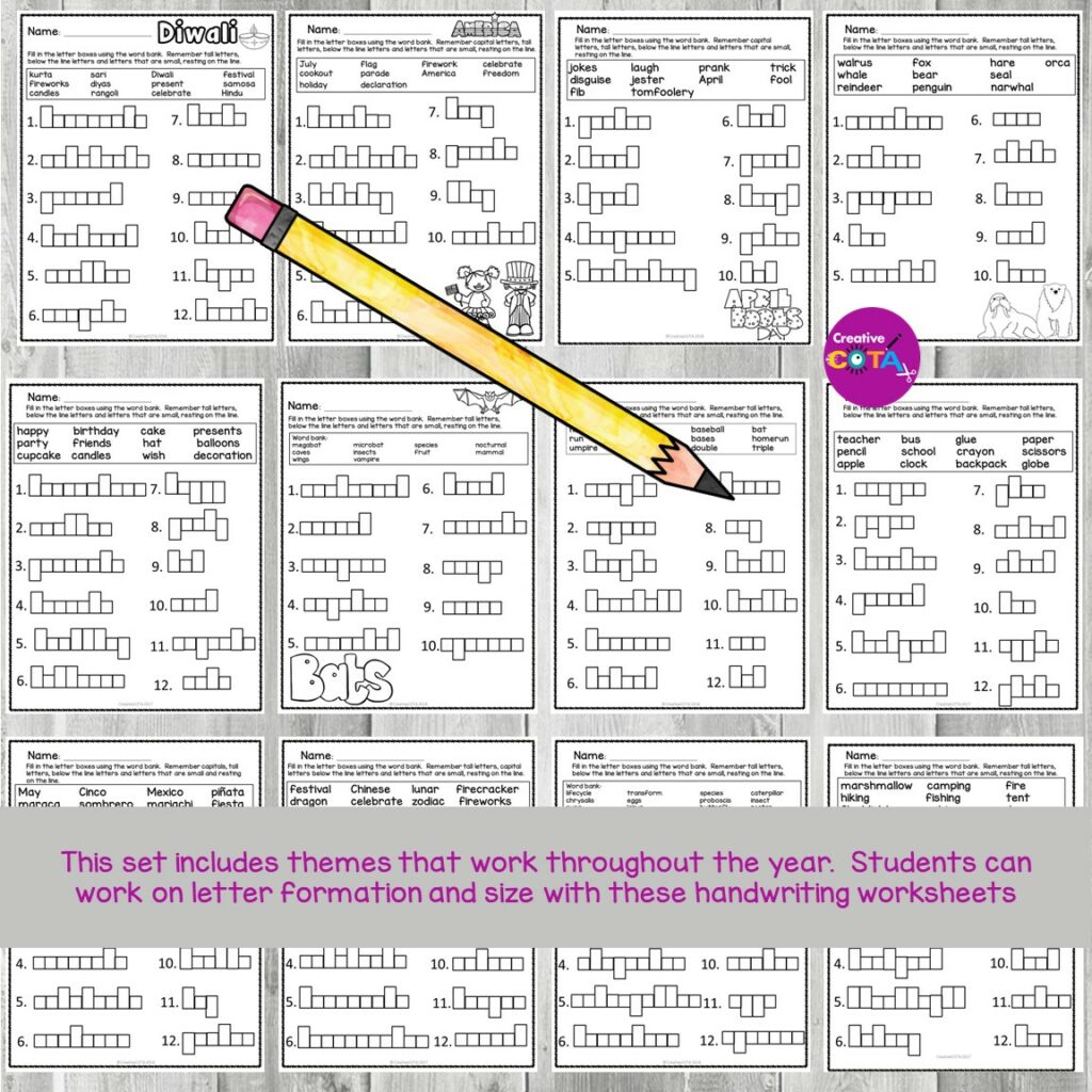 Handwriting Practice for an Entire Year | Made By Teachers