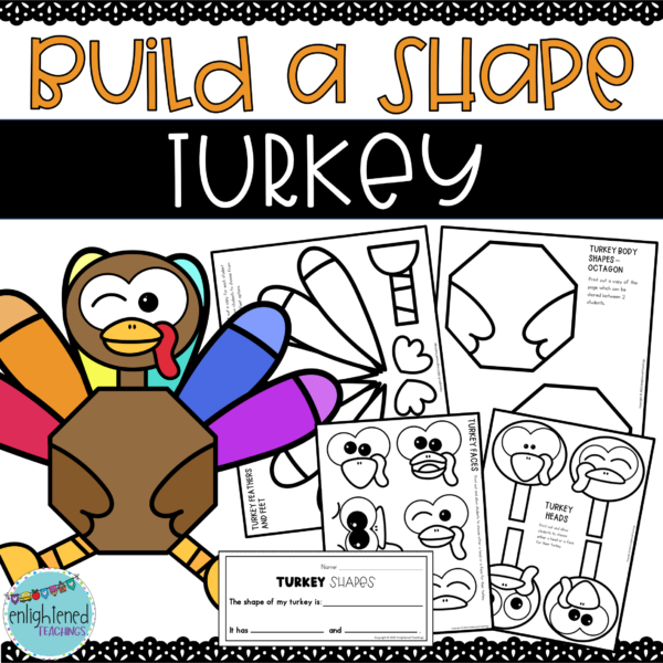 Build a 2D Turkey Shape Craft - 2D Shape Crafts - Turkey Crafts | Made ...
