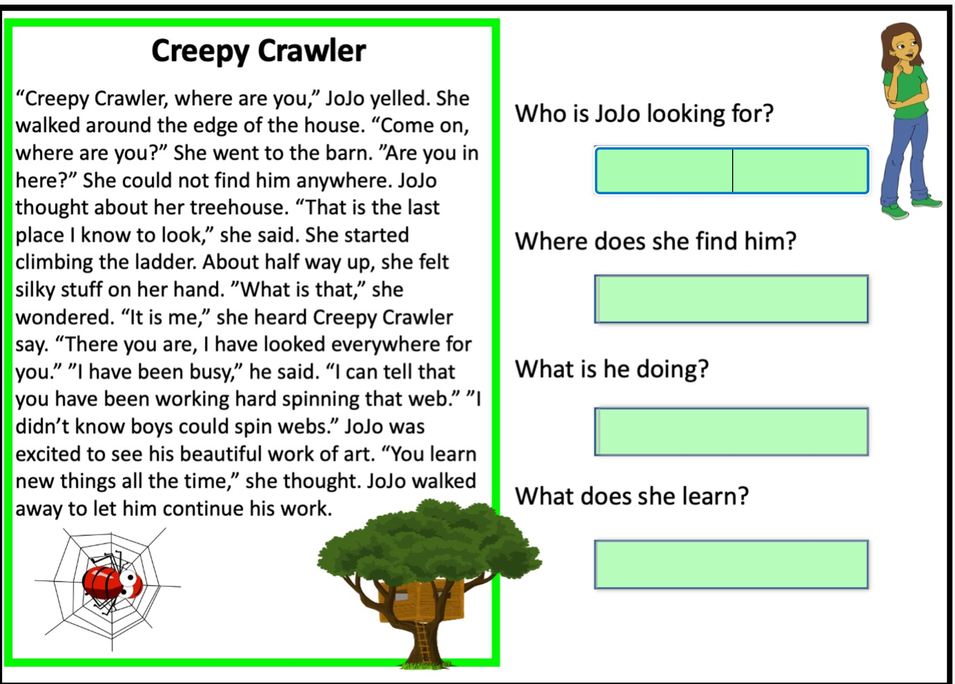 Asking and Answering Questions Fictional Boom Cards - Made By Teachers