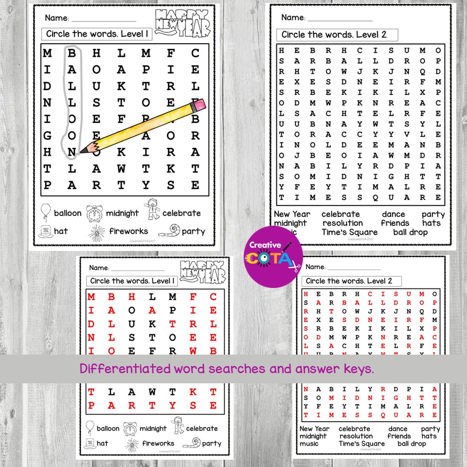New Years Math and Literacy Activities and Worksheets | Made By Teachers