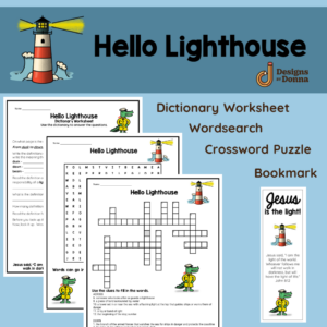 Hello Lighthouse! Dictionary Skills, Crossword, Wordsearch, Bookmarks ...