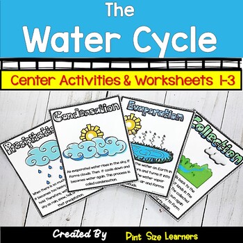 The Water Cycle | Center Activities | Worksheets | 1st 2nd - Made By ...