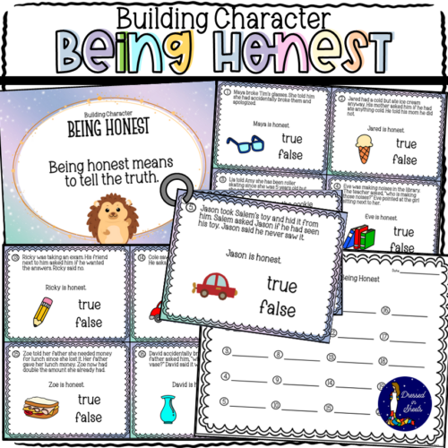 Building Character: Being Honest Task Cards | Made By Teachers